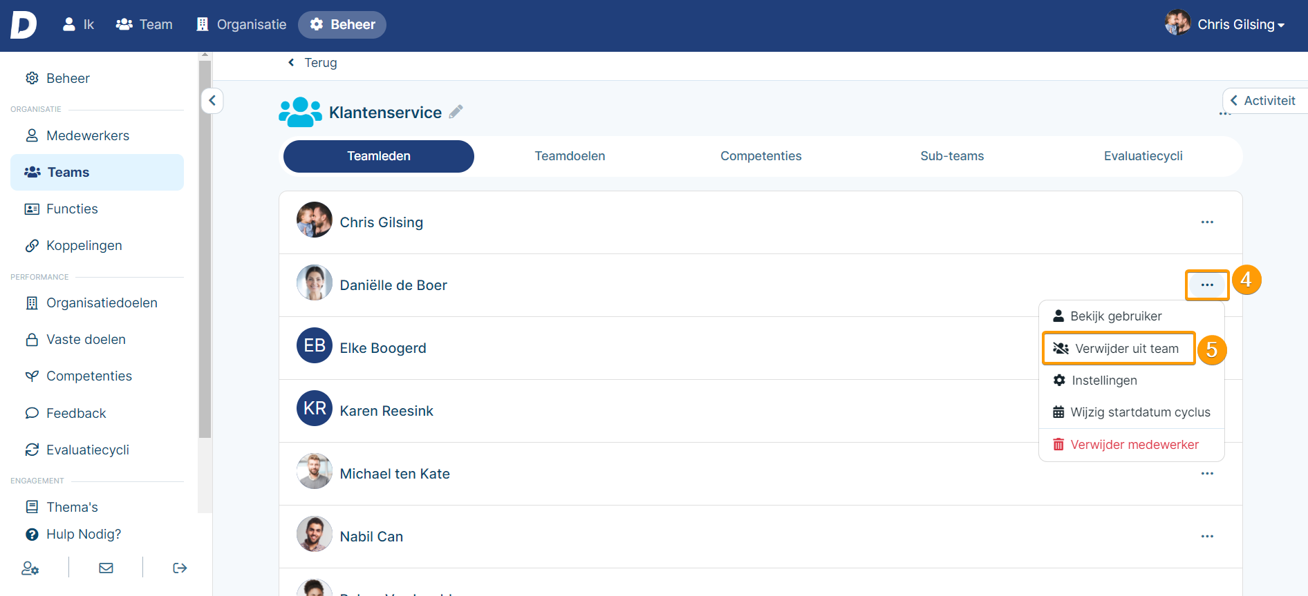 Hoe verwijder ik een gebruiker uit een team? – Dialog